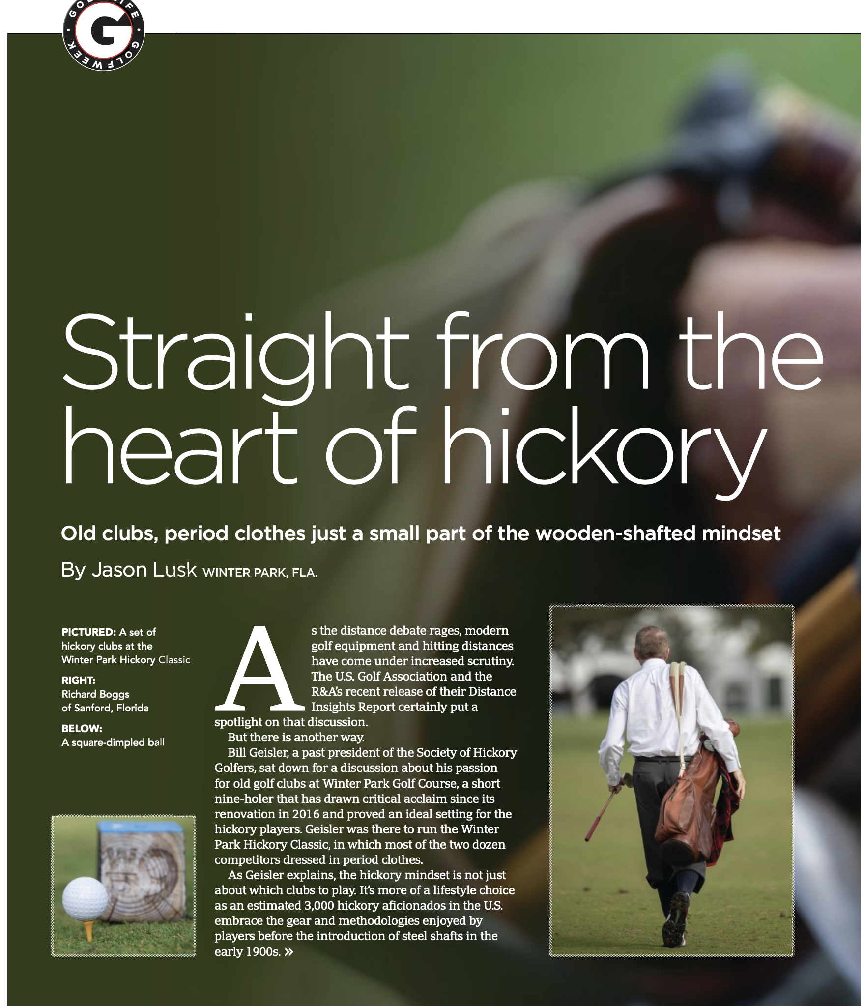 Hey, We’re In GolfWeek! – Florida Hickory Golfers